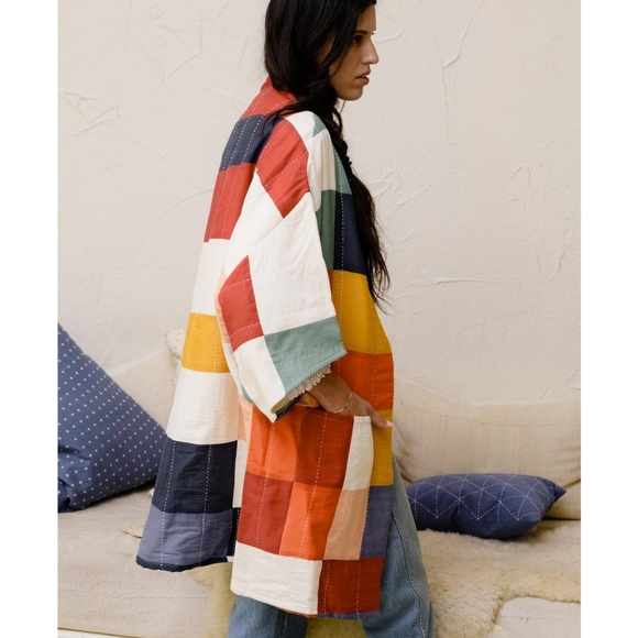 Kooky's Kloset | Jackets & Coats | Quilted Multicheck Cocoon Jacket ...